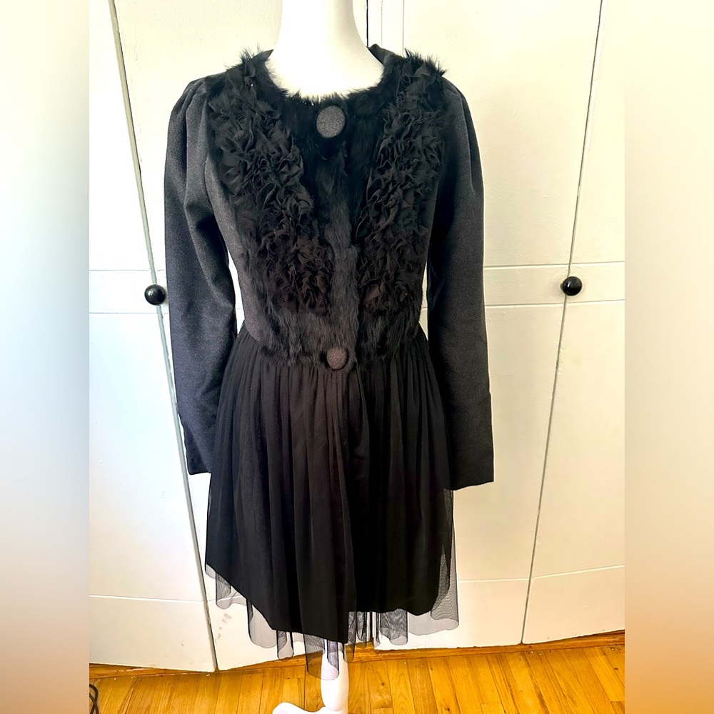 Jacket With Tulle Overlay - Gem